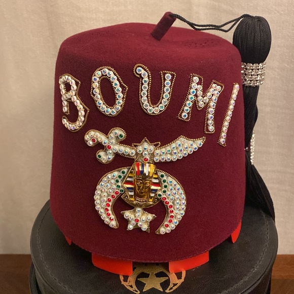 Masonic Supply Co | Accessories | Shriner Masonic Fez Hat Custom Wcase ...